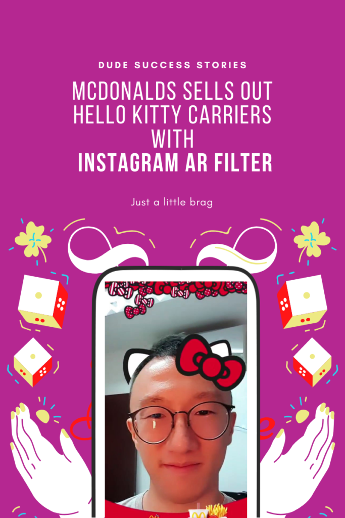 McDonald's Hello Kitty Carrier AR Campaign Success - DUDE